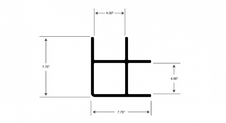 FRP Corner Columns | Structural Corner Column Shapes, Fiberglass Profiles